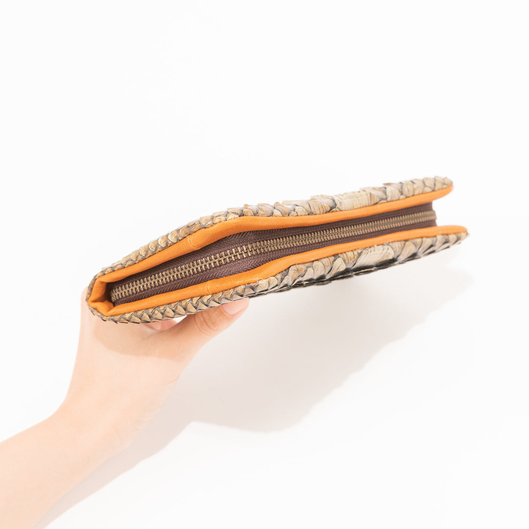 Antique python アンティークパイソン ラウンドファスナー長財布 Antique python アンティークパイソン ラウンドファスナー長財布